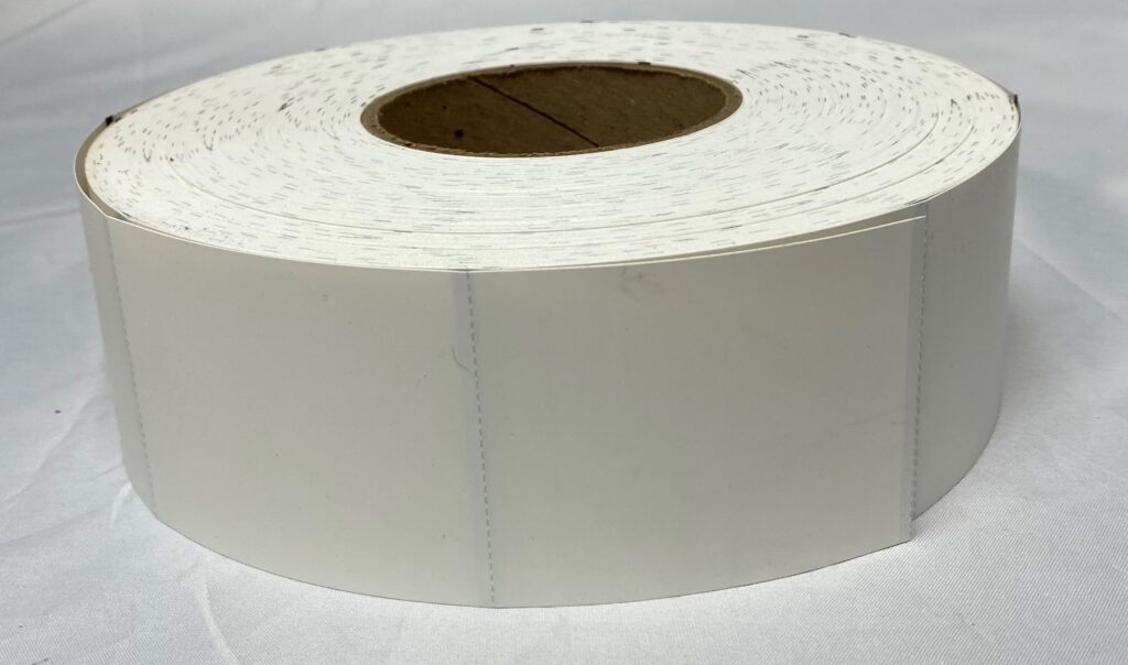 2.5 X 3 Synthetic Thermal Tag (w/black mark) – Specialty Tag